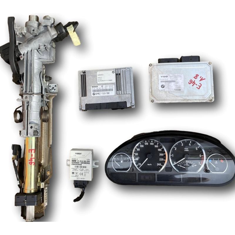 Kit set completo ECU BMW 3 E46 1.8 2.0 DME7519592 E7519592 Bosch 0261209005