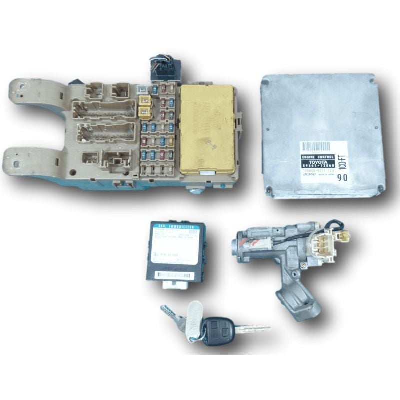 Komplettes Start-Kit für ECU TOYOTA COROLLA VERSO I 89661-13060 2.0D4D ...