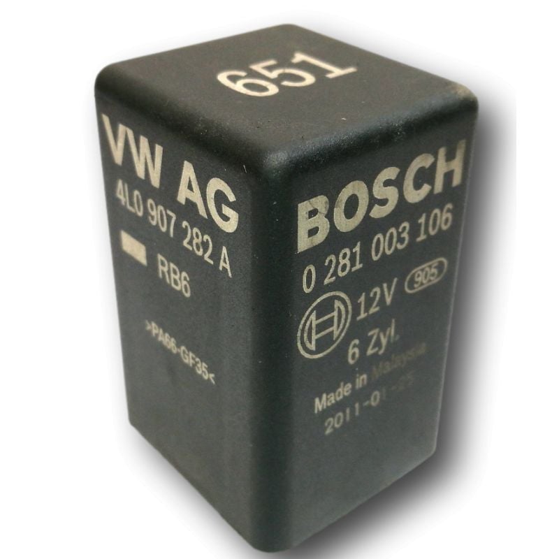 Glow Plug Relay AUDI SEAT VW SKODA ref 4L0907282A Bosch 0281003106